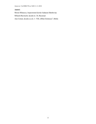 Invatatori - programa examen titularizare | PDF