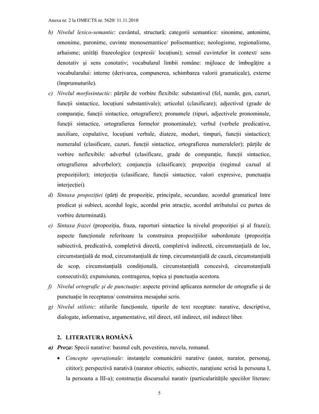 Invatatori - programa examen titularizare | PDF