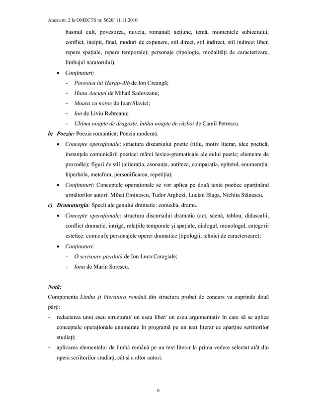 Invatatori - programa examen titularizare | PDF