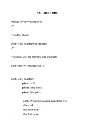 Inventory Management System | DOCX