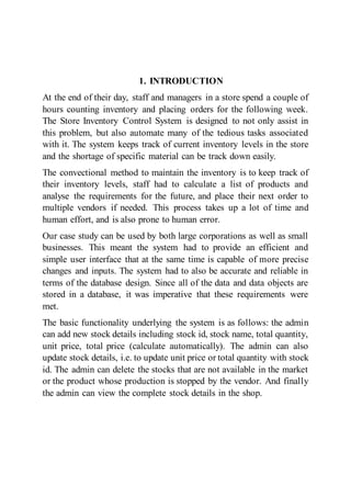 Inventory Management System | DOCX