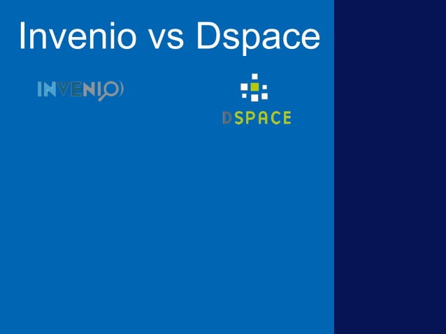 Digital Library Repository: Invenio vs Dspace | PPT | Databases ...