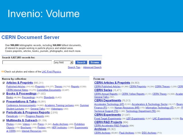 Digital Library Repository: Invenio vs Dspace | PPT | Databases ...