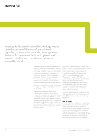 Invensys Corporate Profile 2010 | PDF