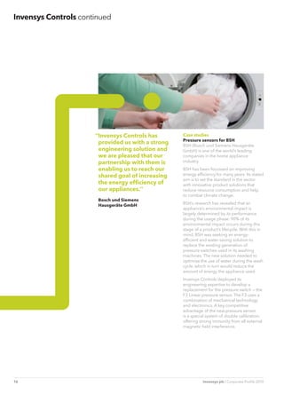 Invensys Corporate Profile 2010 | PDF