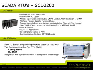 Invensys upstream scada technology awareness | PPTX