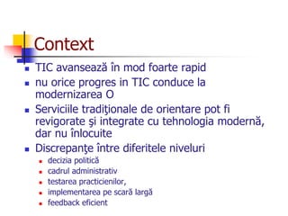 Inventar instrumente TIC in consiliere | PPT