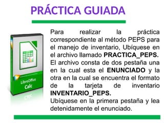 Inventario Método Peps | PDF