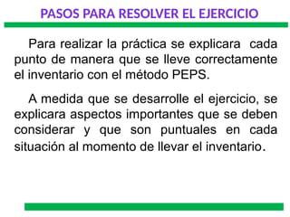 Inventario Método Peps | PDF