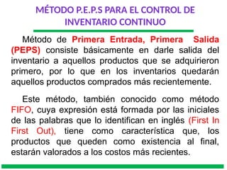 Inventario Método Peps | PDF