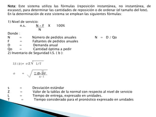 Inventario probabilistico (ahirin campos) | PPTX