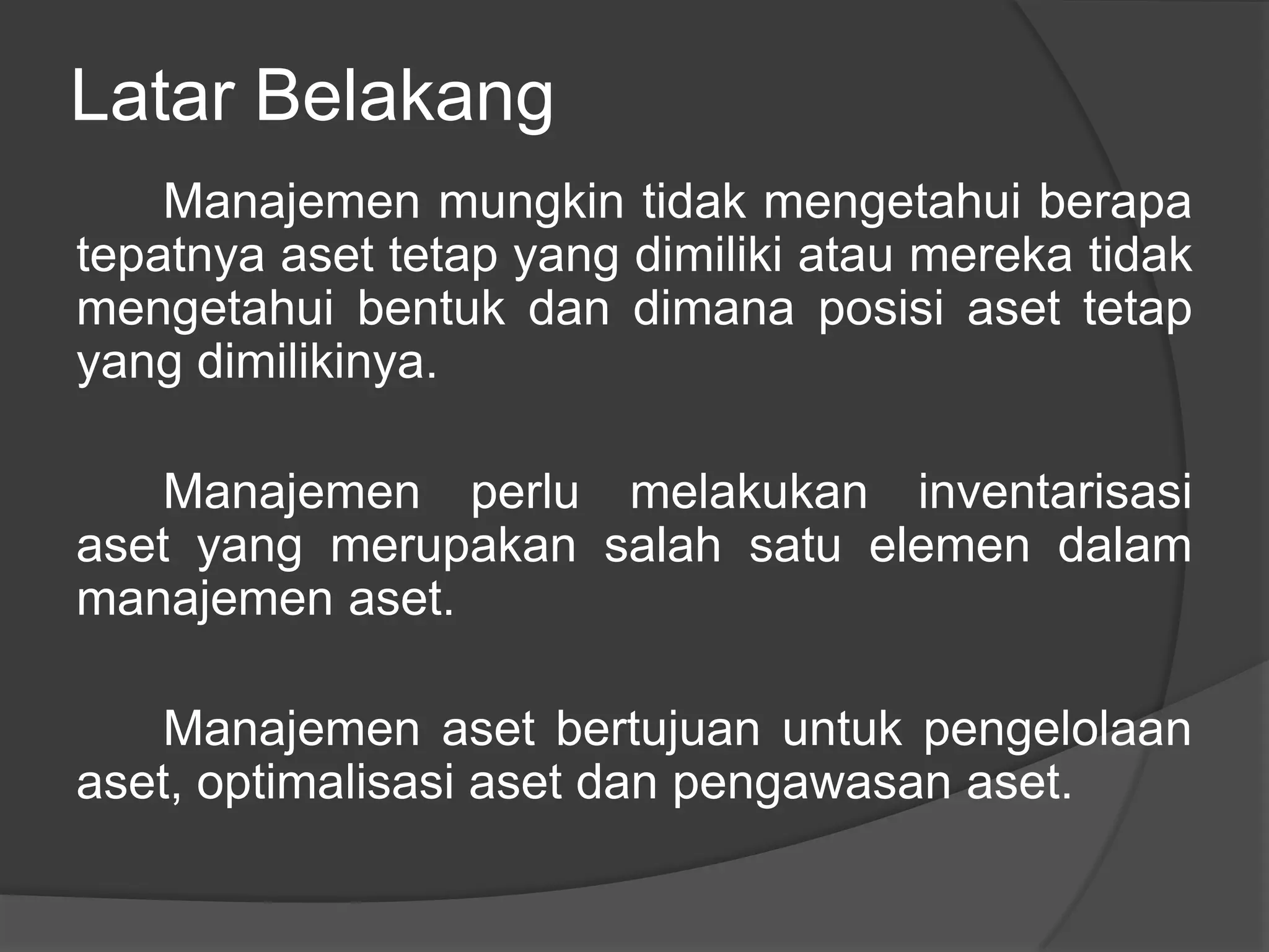 Inventarisasi aset - Asset Inventory as a part of asset management | PPTX
