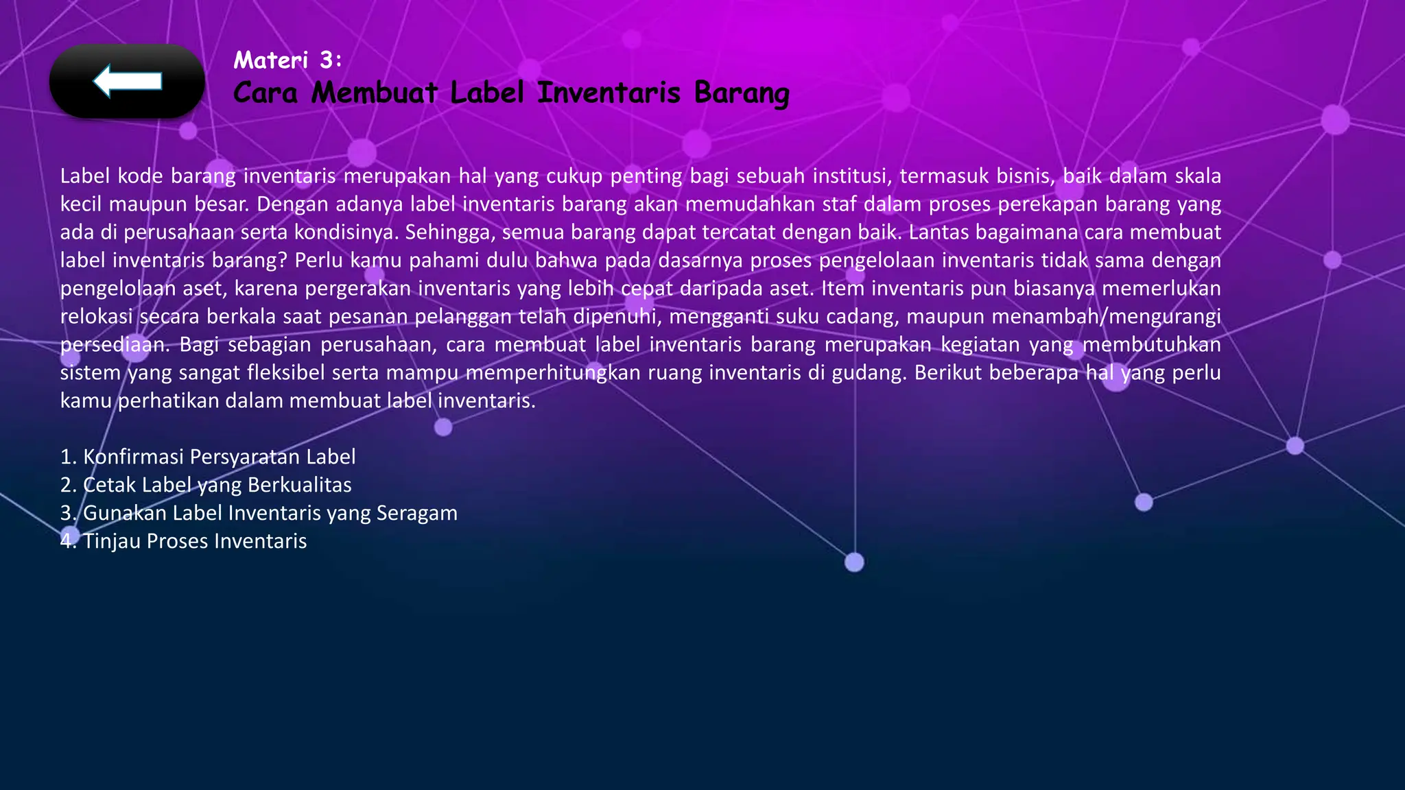 Inventarisasi atau Labeling Barang.pptxx | PPTX