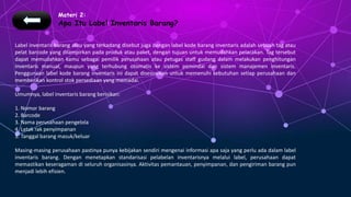 Inventarisasi atau Labeling Barang.pptxx | PPTX