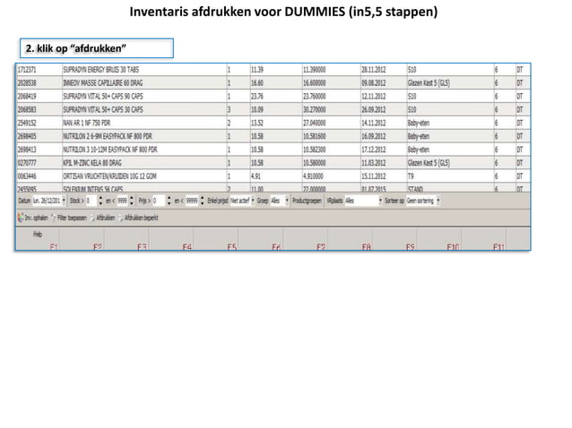 Inventaris voor dummies | PPT
