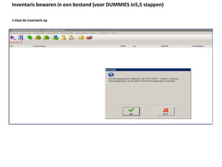 Inventaris voor dummies | PPT