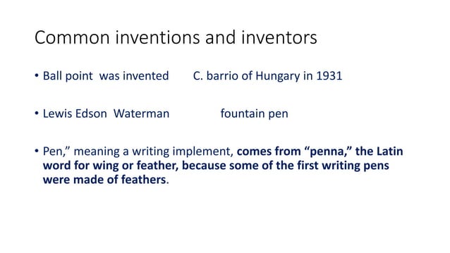 Invented by Whom.common inventions and their inventors | PPTX
