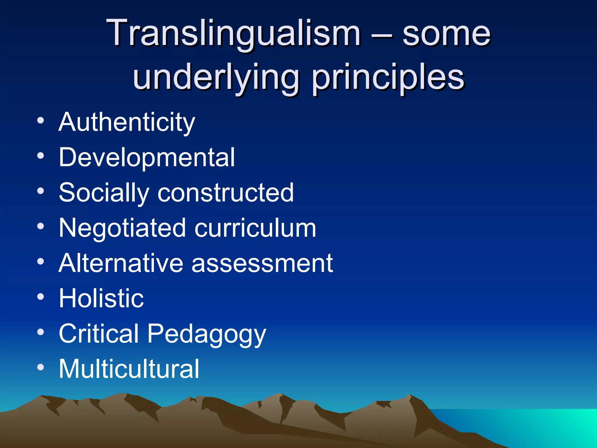 Inventing a translingual curriculum | PPT