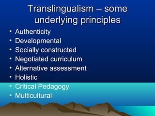 Inventing a translingual curriculum | PPT