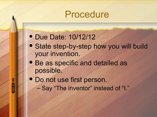 Invention | PPT | Science