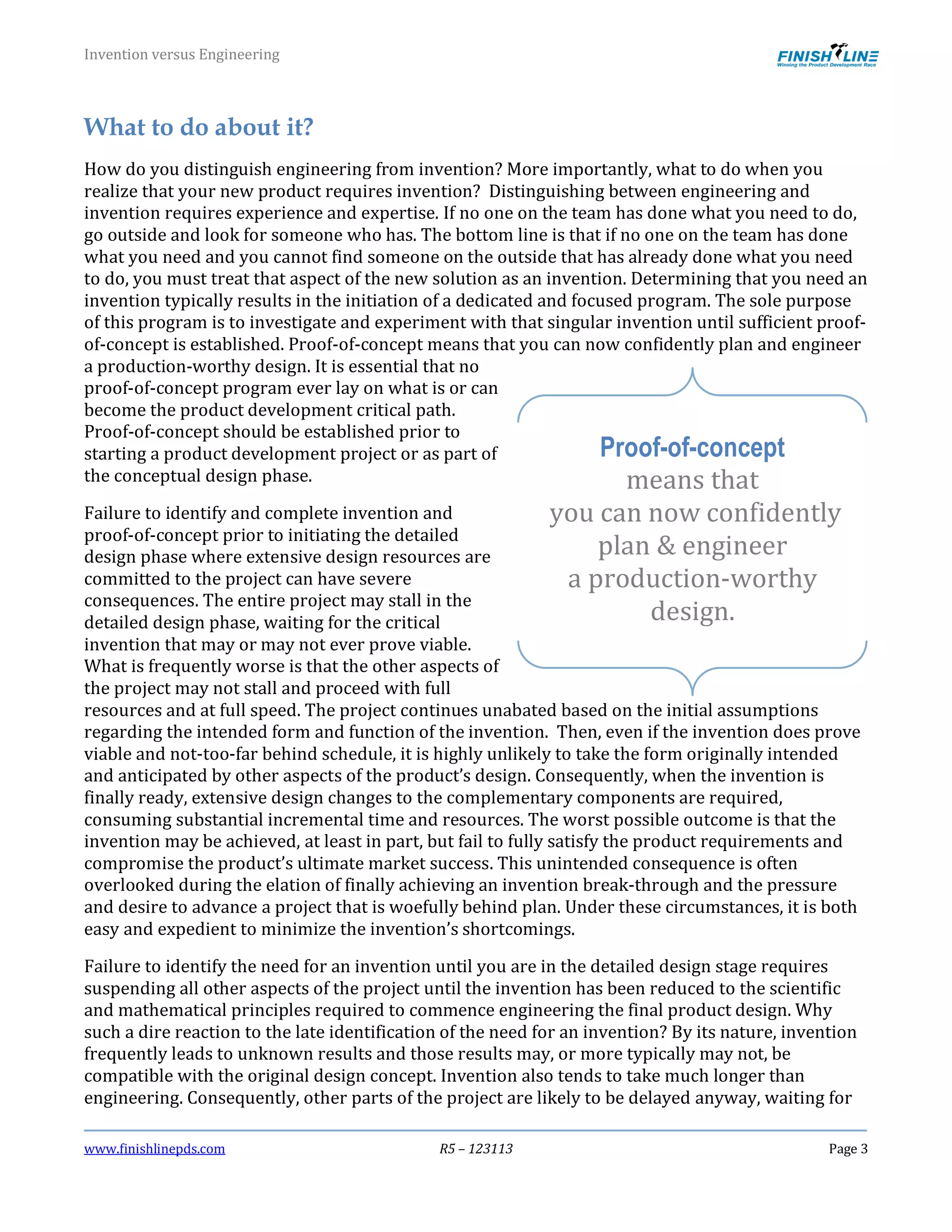 Invention versus Engineering | PDF