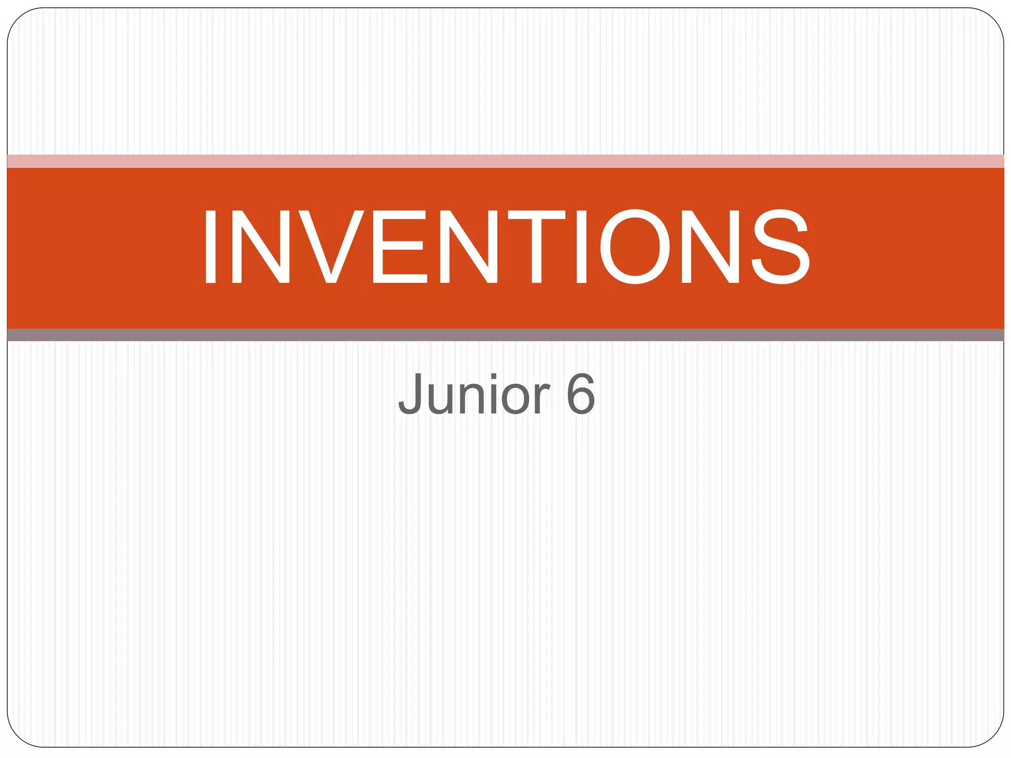 Adjectives for inventions | PPT