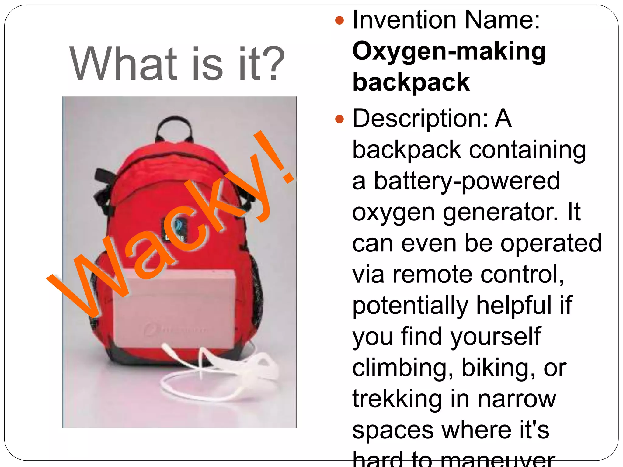 Adjectives for inventions | PPT