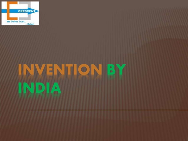 Invention by india | PPTX