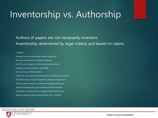 Patents Invention and IP commercialization | PPT