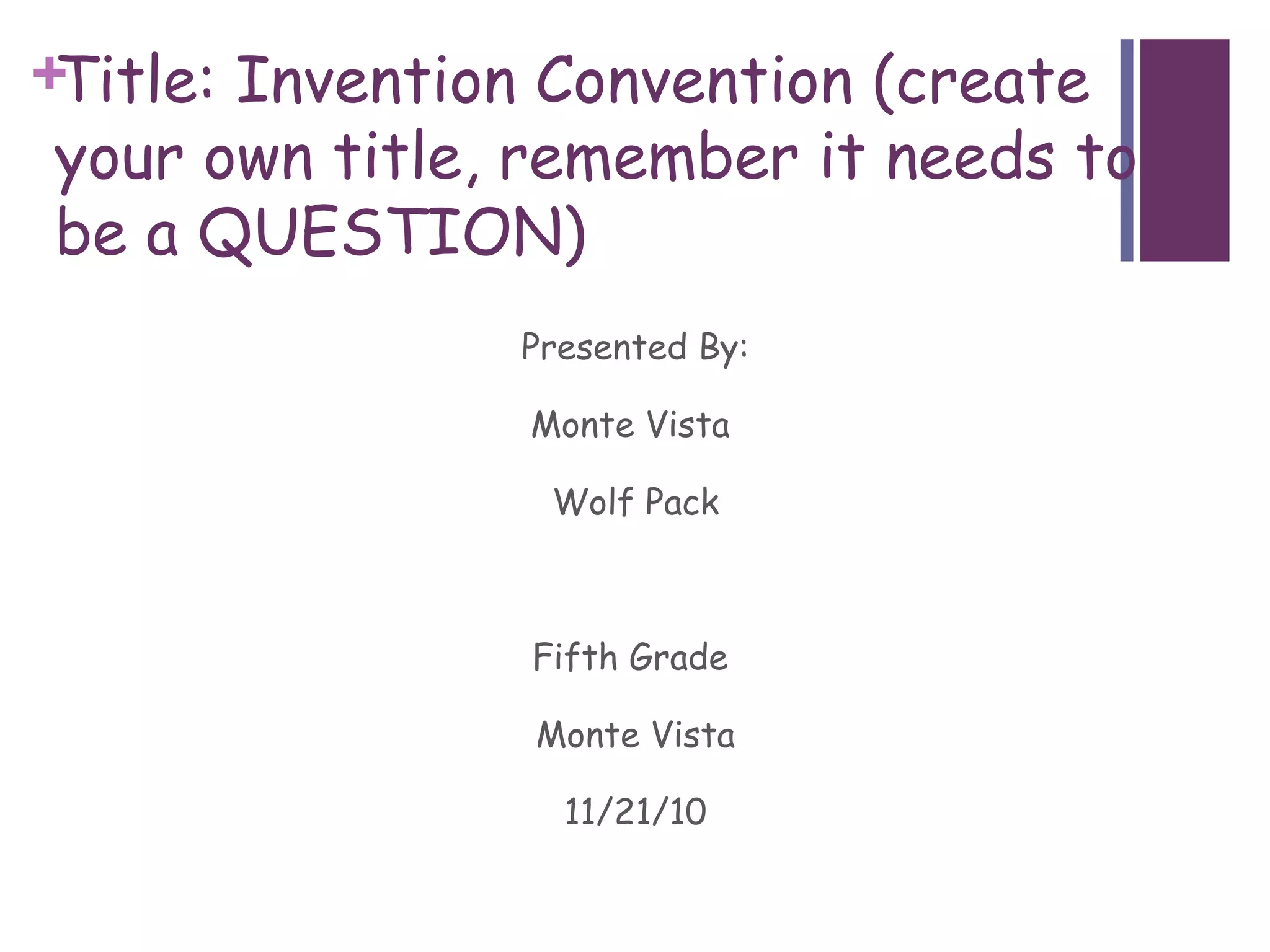 Inventionconventiontemplate | PPT