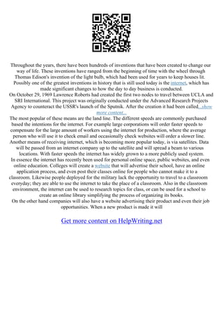 Invention Essay | PDF