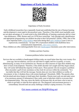 Invention Essay | PDF