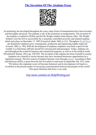 Invention Essay | PDF