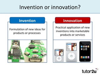 Invention & Innovation (Introduction) | PPT