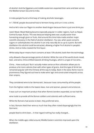 Invention of alcohol | PDF | Alcoholic Beverages | Food & Drink