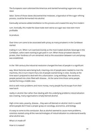 Invention of alcohol | PDF | Alcoholic Beverages | Food & Drink