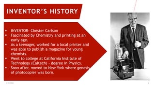 Invention of a photocopier group 13 | PPTX