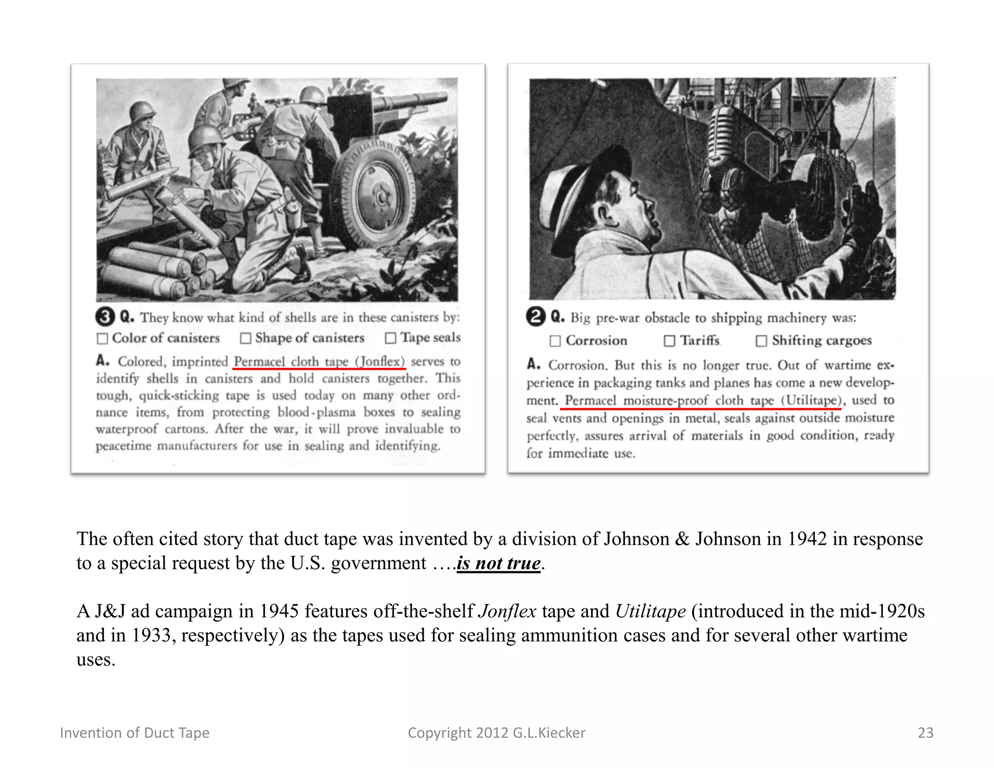 Invention of Duct Tape | PPT