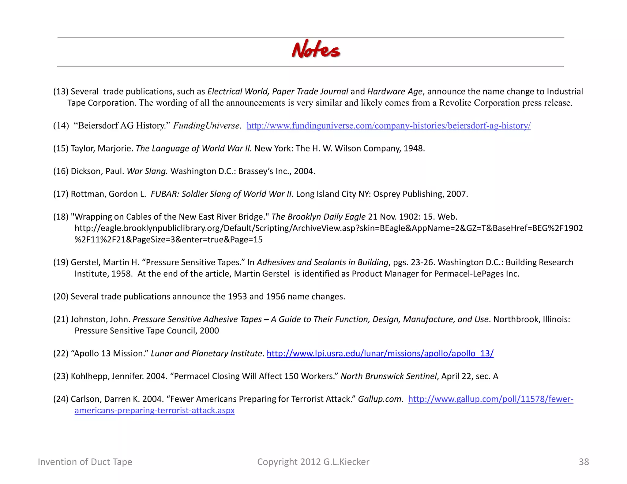 Invention of Duct Tape | PPT