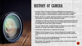 Invention of photography | PPT