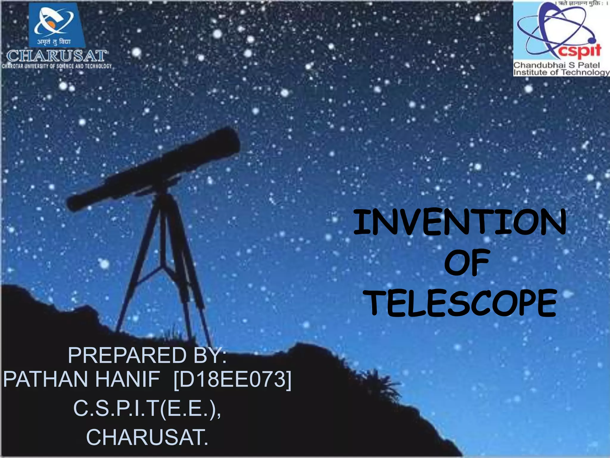 Invention of telescope | PPTX