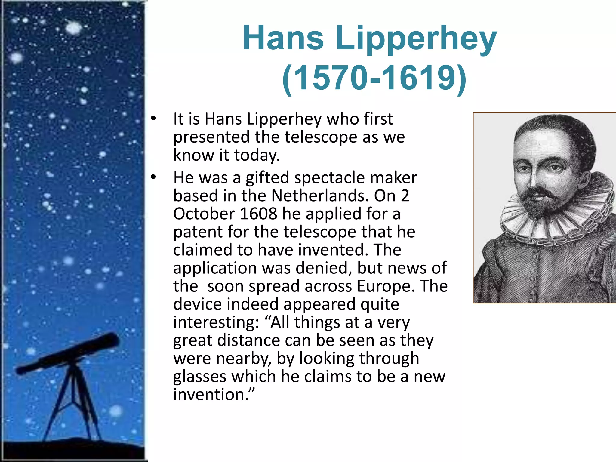 Invention of telescope | PPTX