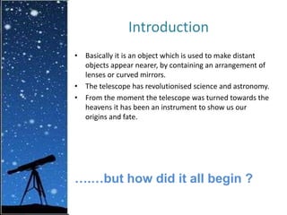 Invention of telescope | PPTX