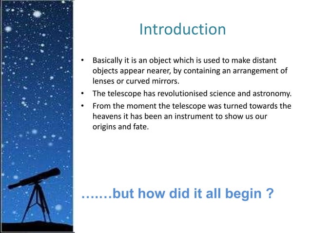 Invention of telescope | PPTX