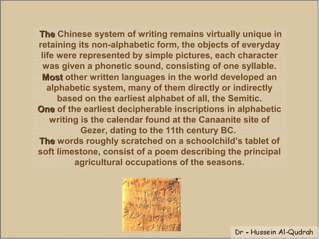 Invention of writing | PPT | Genealogy and Ancestry | Hobbies & Interests