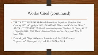 Inventions 19th century | PPTX