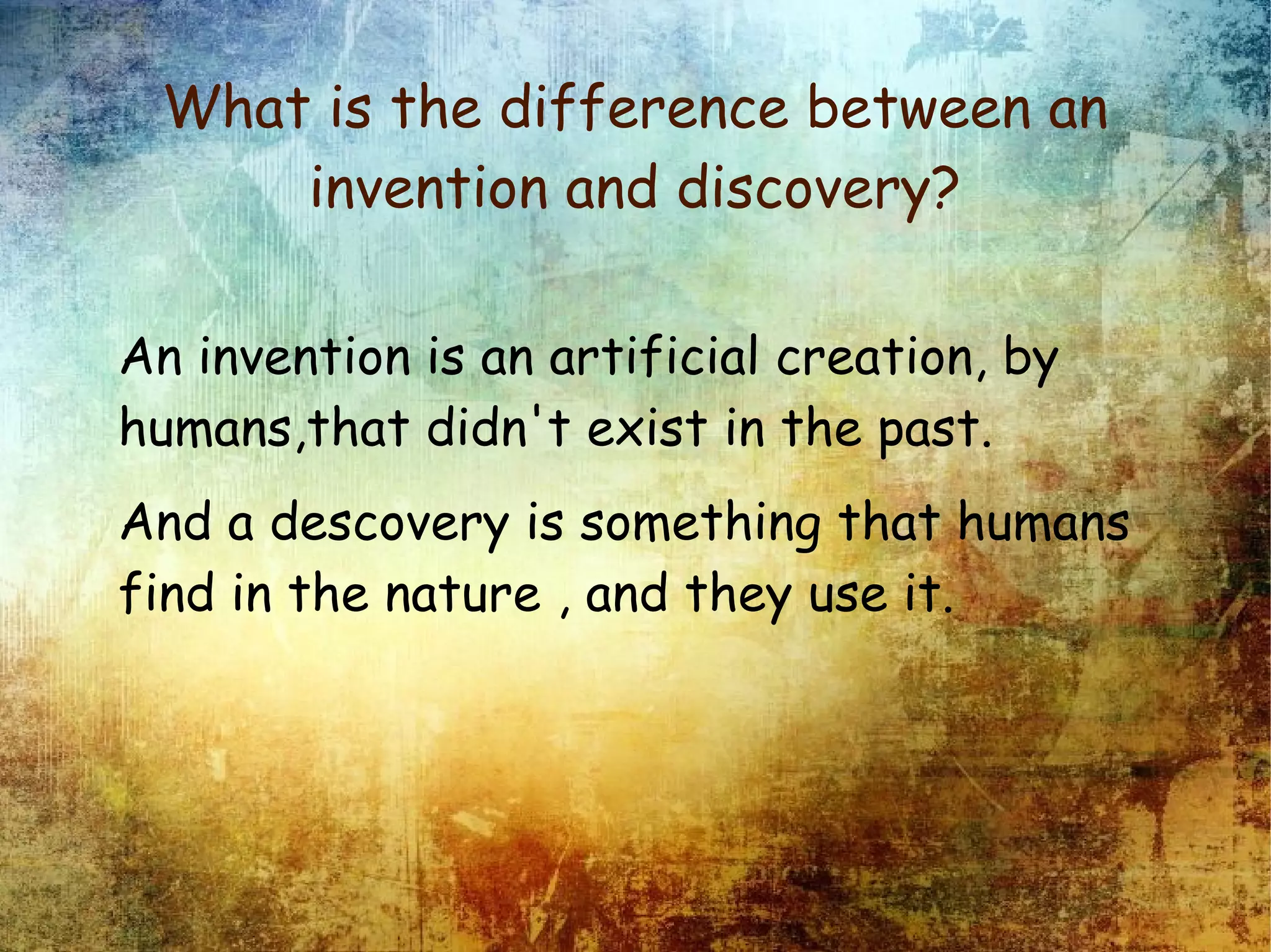 Inventions and discoveries Yanna and Tania | PPT