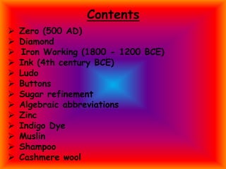 Inventions and discoveries by india | PPSX