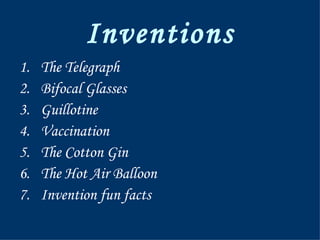 Inventions And Inventors Of The Late 1700 S 1 | PPT