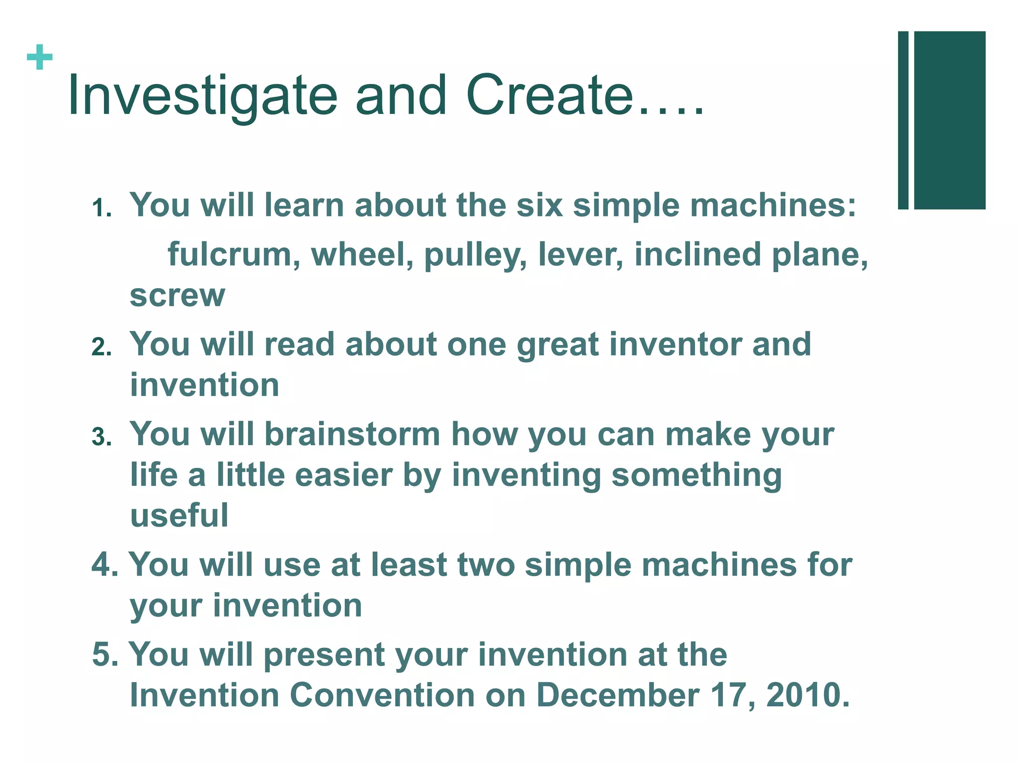 Inventionslessonplan1 | PPTX | Technology & Computing